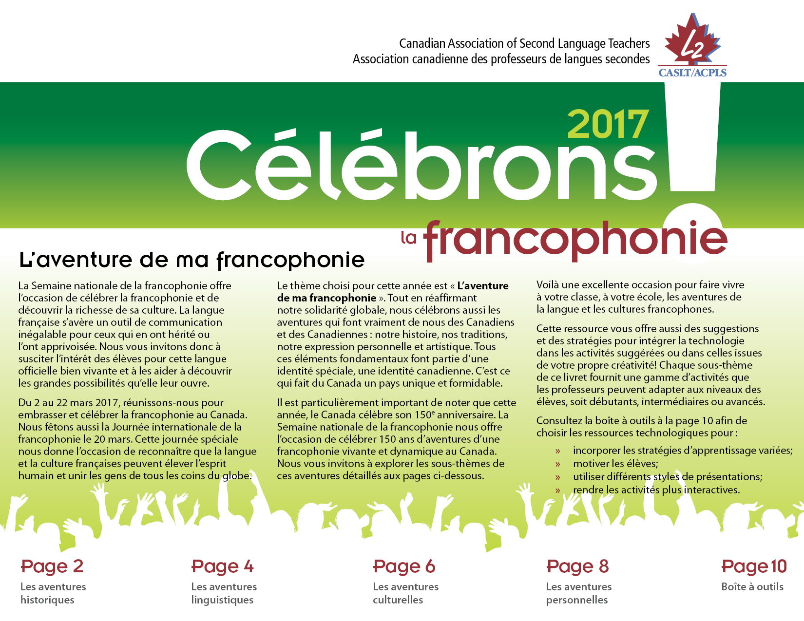 Défi francophonie 2025 - Canadian Association of Second Language ...